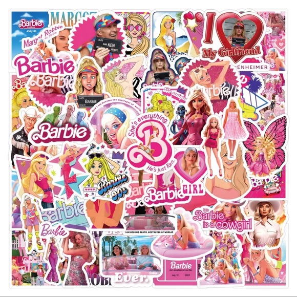 Office | 1 Barbie Stickers New 1 Random 1 With Any 10 Order Or More ...
